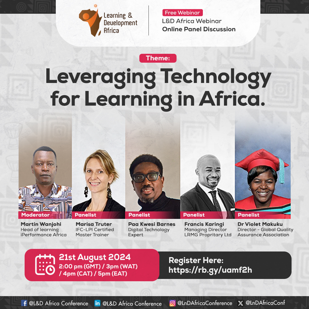 Free L&D Africa Webinar: Leveraging Technology for Learning in Africa ...